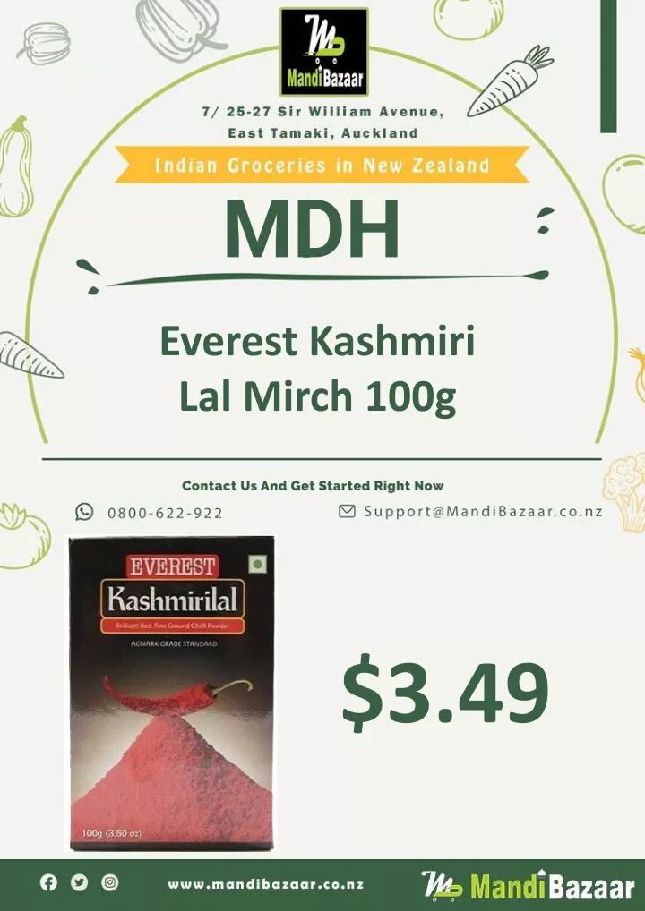 PPT - Everest Kashmiri Lal Mirch 100g - Mandi Bazaar PowerPoint ...