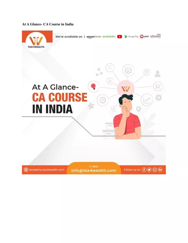 PPT - Find The Best CA Foundation Course in India | Academy Tax4wealth ...