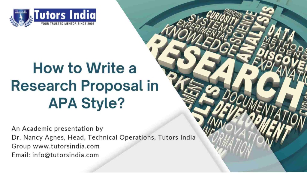 PPT - How to Write a Research Proposal in APA Style PowerPoint ...