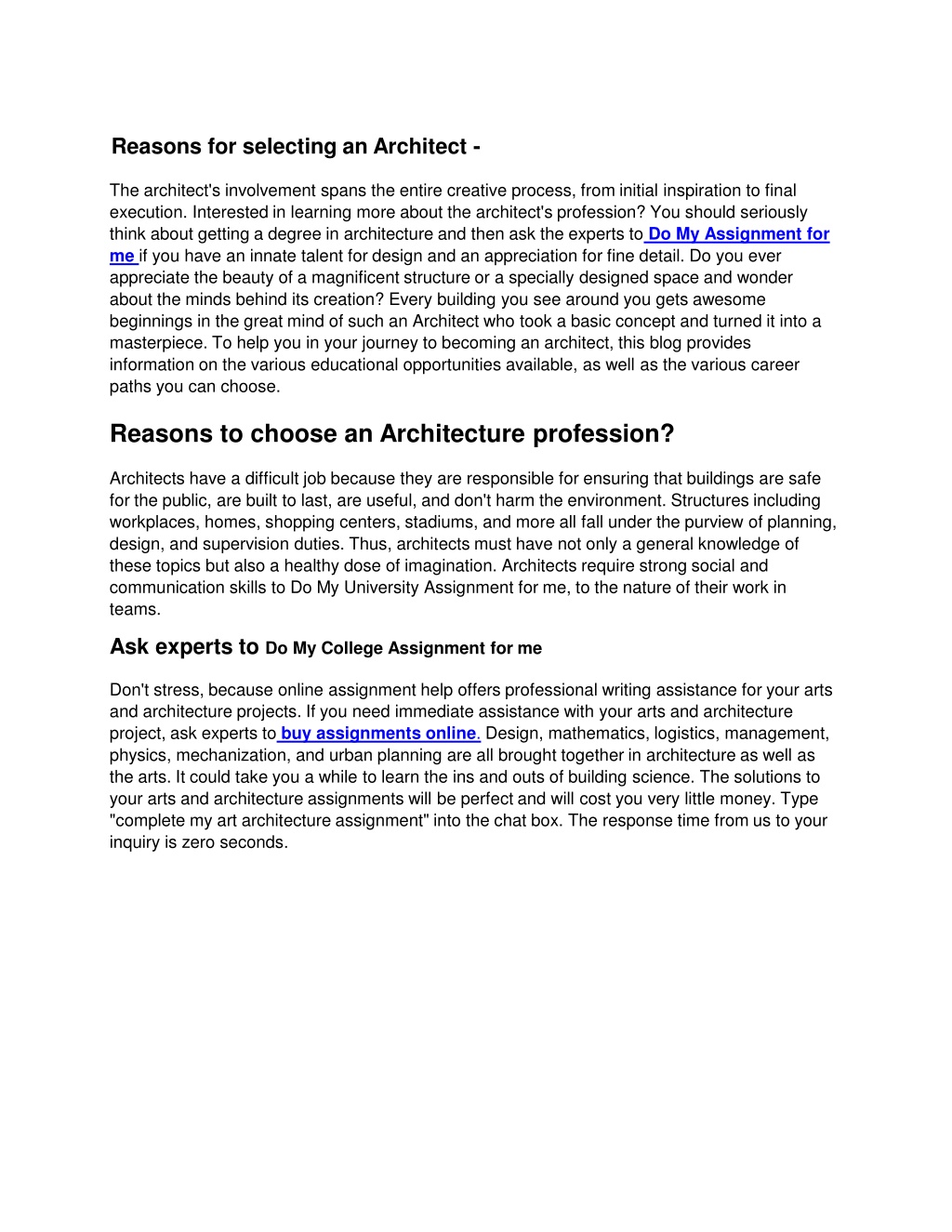 PPT - Reasons-for-selecting-an-Architect PowerPoint Presentation, free ...