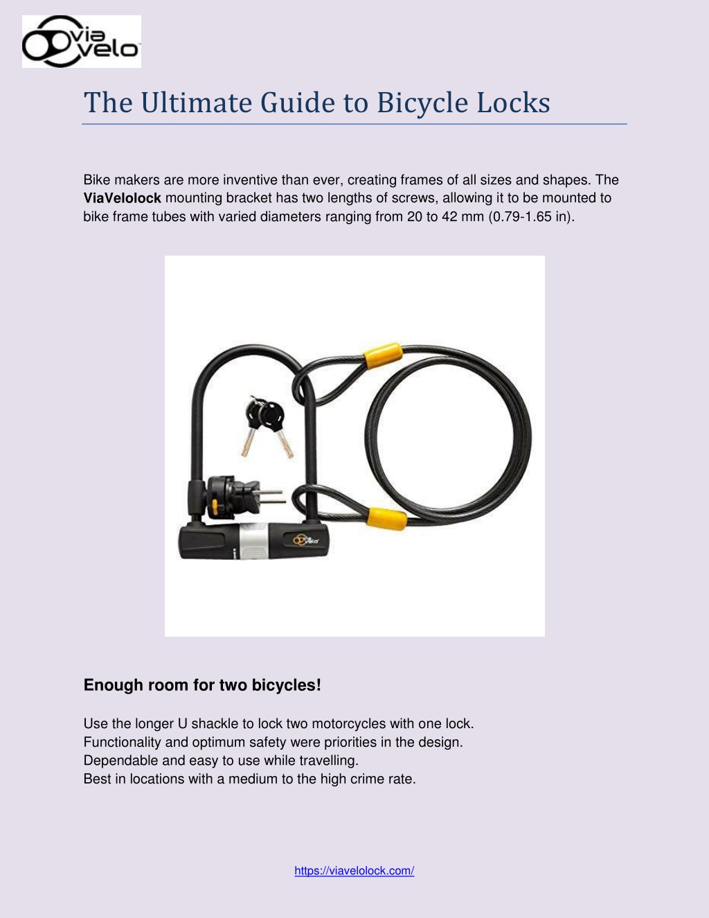 PPT - The Ultimate Guide to Bicycle Locks PowerPoint Presentation, free ...