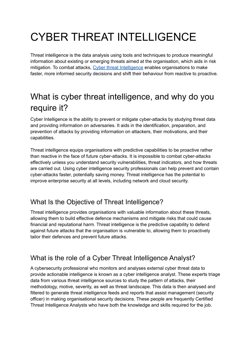 PPT - Cyber threat Intelligence - Driveittech PowerPoint Presentation ...