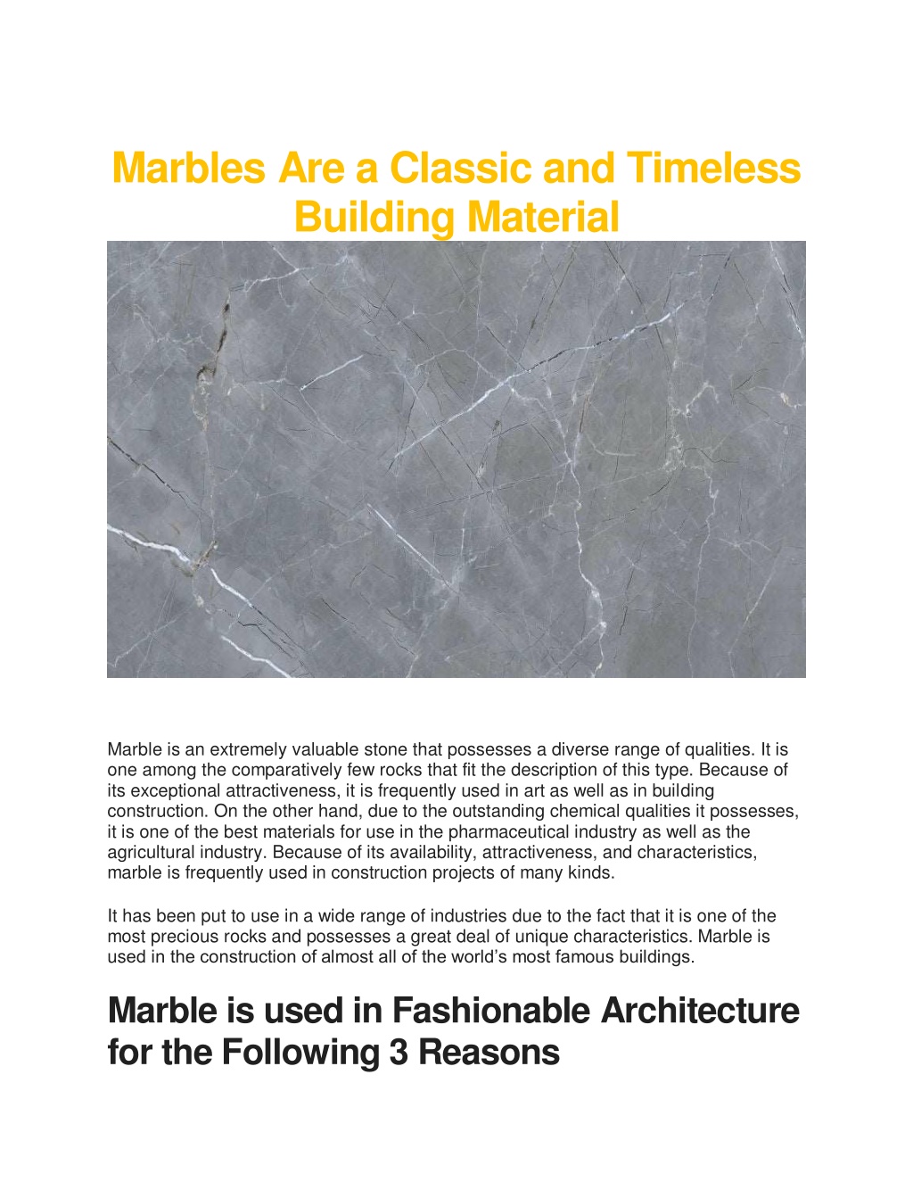 PPT - Marbles Are a Classic and Timeless Building Material PowerPoint ...