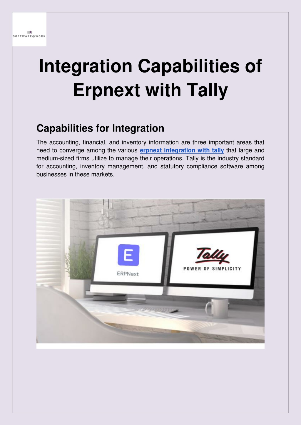PPT - Integration Capabilities of Erpnext with Tally PowerPoint Presentation - ID:11755016