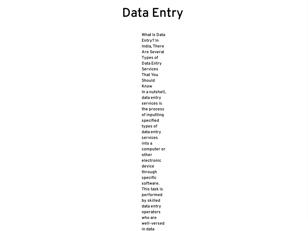 PPT - Data Entry PowerPoint Presentation, free download - ID:11756308