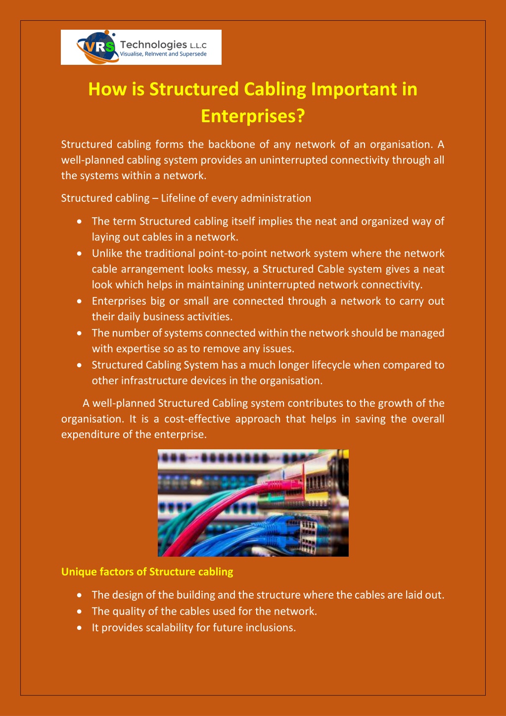 PPT - How is Structured Cabling Important in Enterprises PowerPoint ...