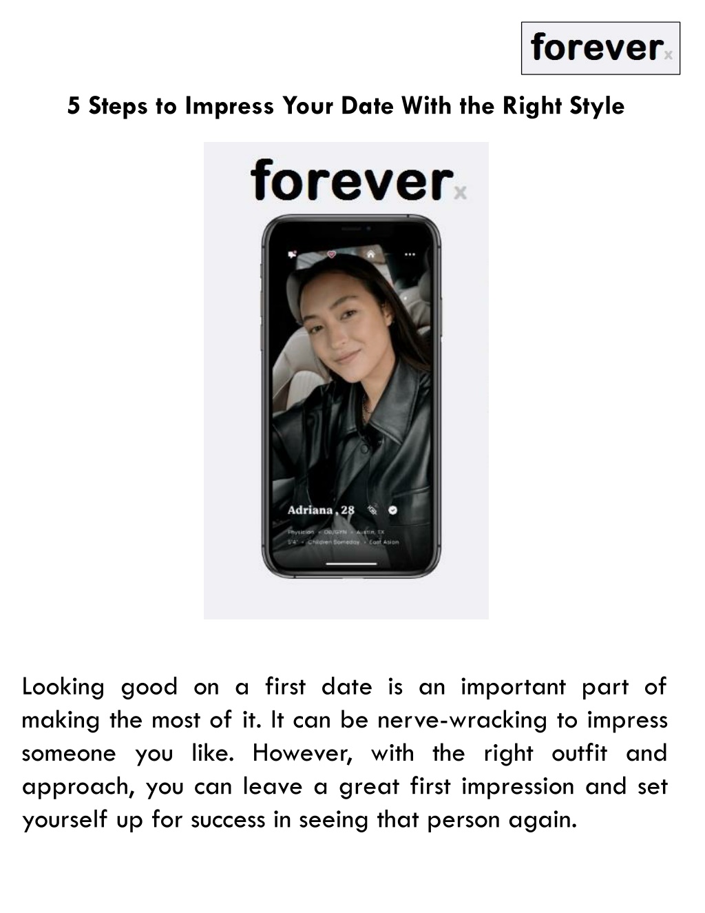 PPT - 5 Steps to Impress Your Date With the Right Style PowerPoint ...