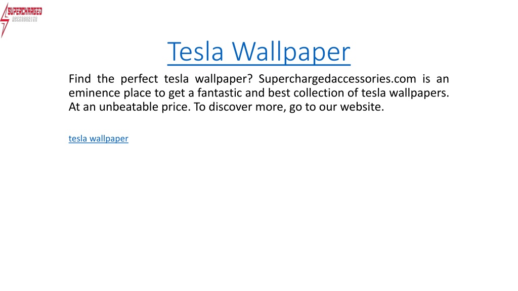 PPT - Tesla Wallpaper Superchargedaccessories.com PowerPoint ...