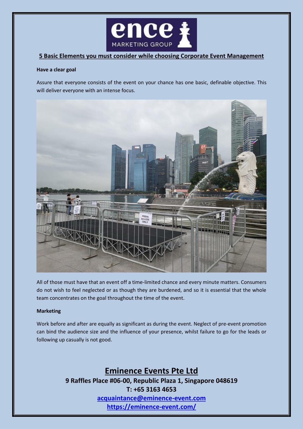 PPT - 5 Basic Elements you must consider while choosing Corporate Event ...