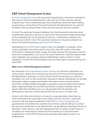 PPT - ERP School Management System PowerPoint Presentation, free ...