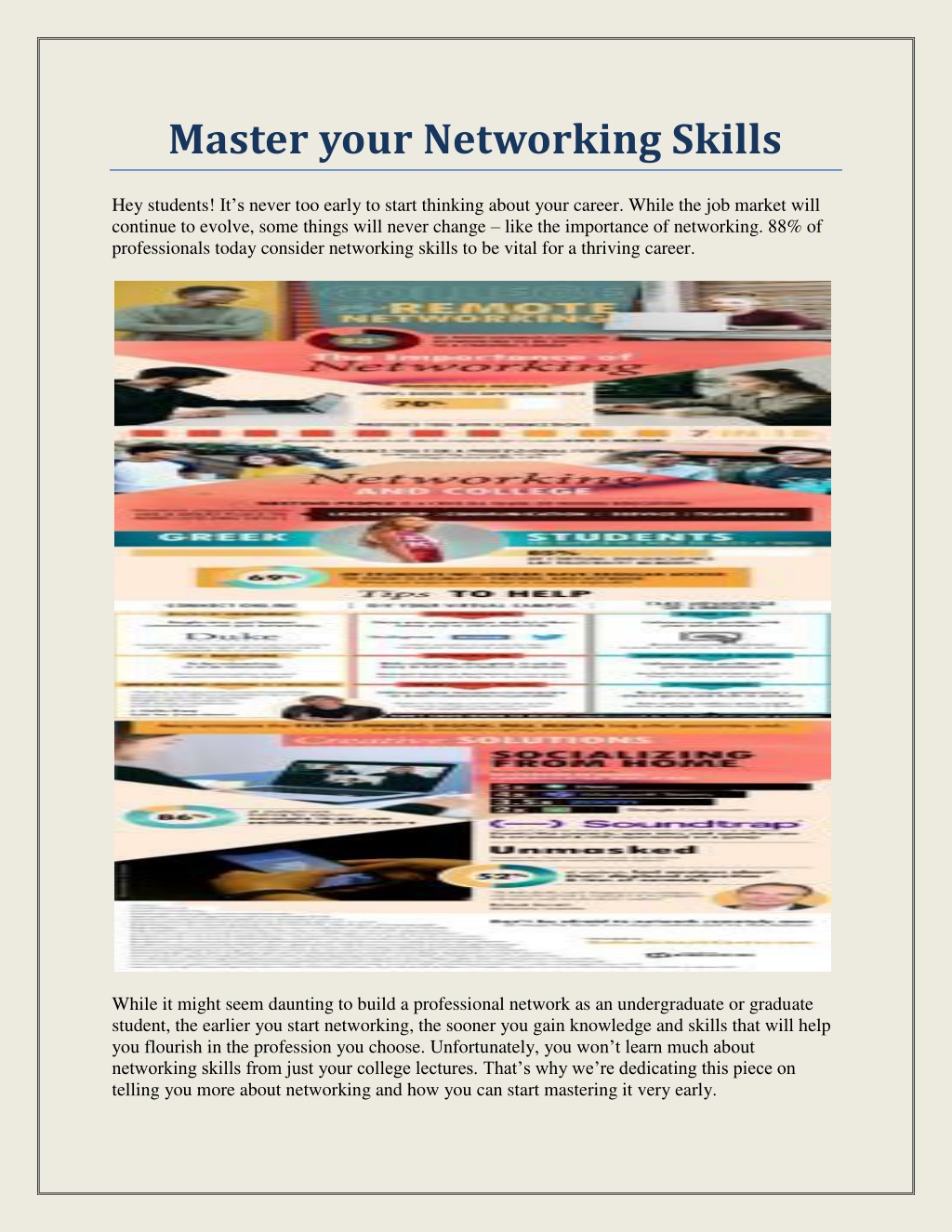 PPT - Master your Networking Skills PowerPoint Presentation, free download - ID:11769918