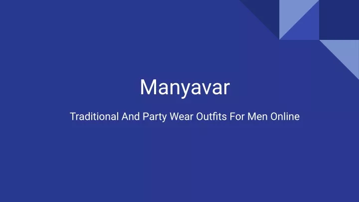 PPT - Party Wear Dress For Men PowerPoint Presentation, free download ...