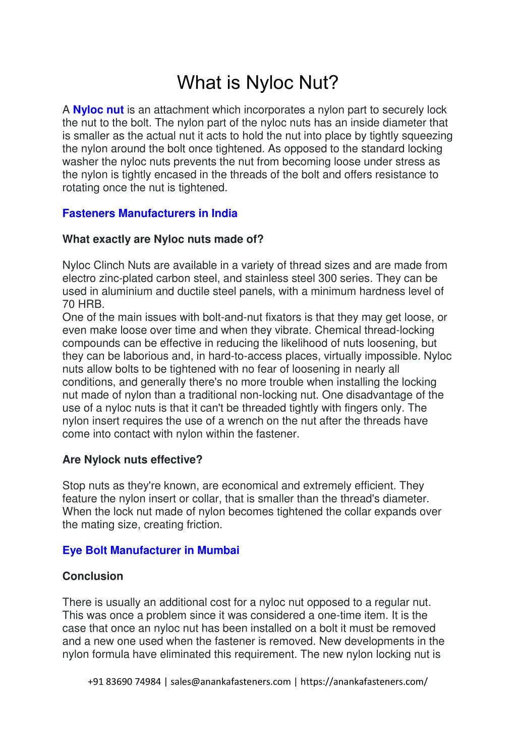 PPT - What is Nyloc Nut PowerPoint Presentation, free download - ID ...