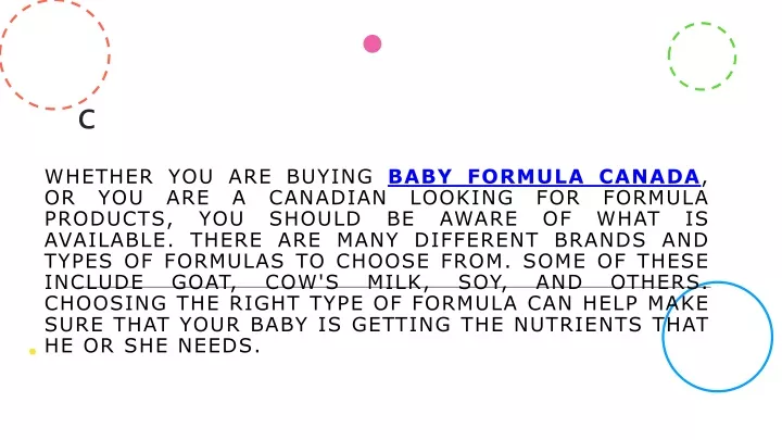 PPT - Buying Baby Formula in Canada--26 PowerPoint Presentation, free ...