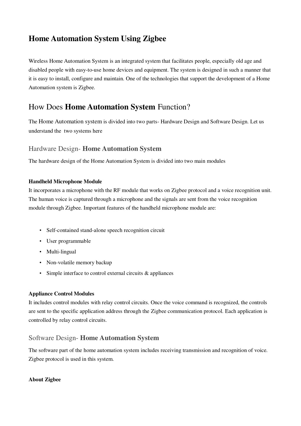 PPT - Home Automation System Using Zigbee PowerPoint Presentation, free ...