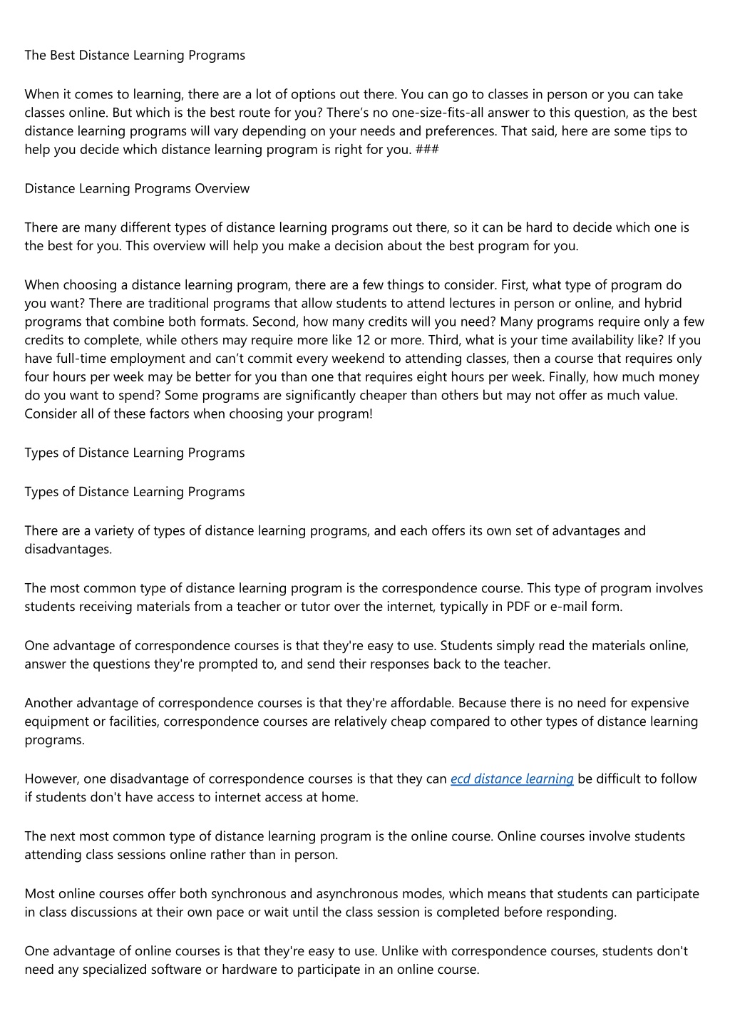 PPT - The Best Distance Learning Programs PowerPoint Presentation, free ...