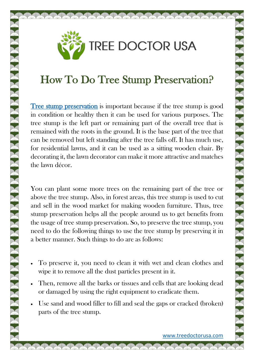 PPT - How To Do Tree Stump Preservation PowerPoint Presentation, free ...