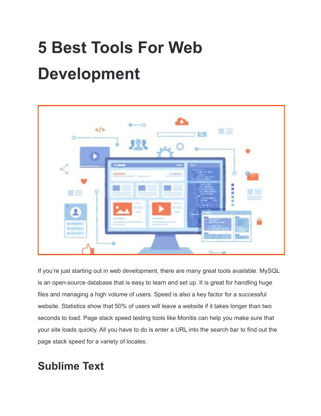 PPT - 5 Best Tools For Web Development PowerPoint Presentation, free ...