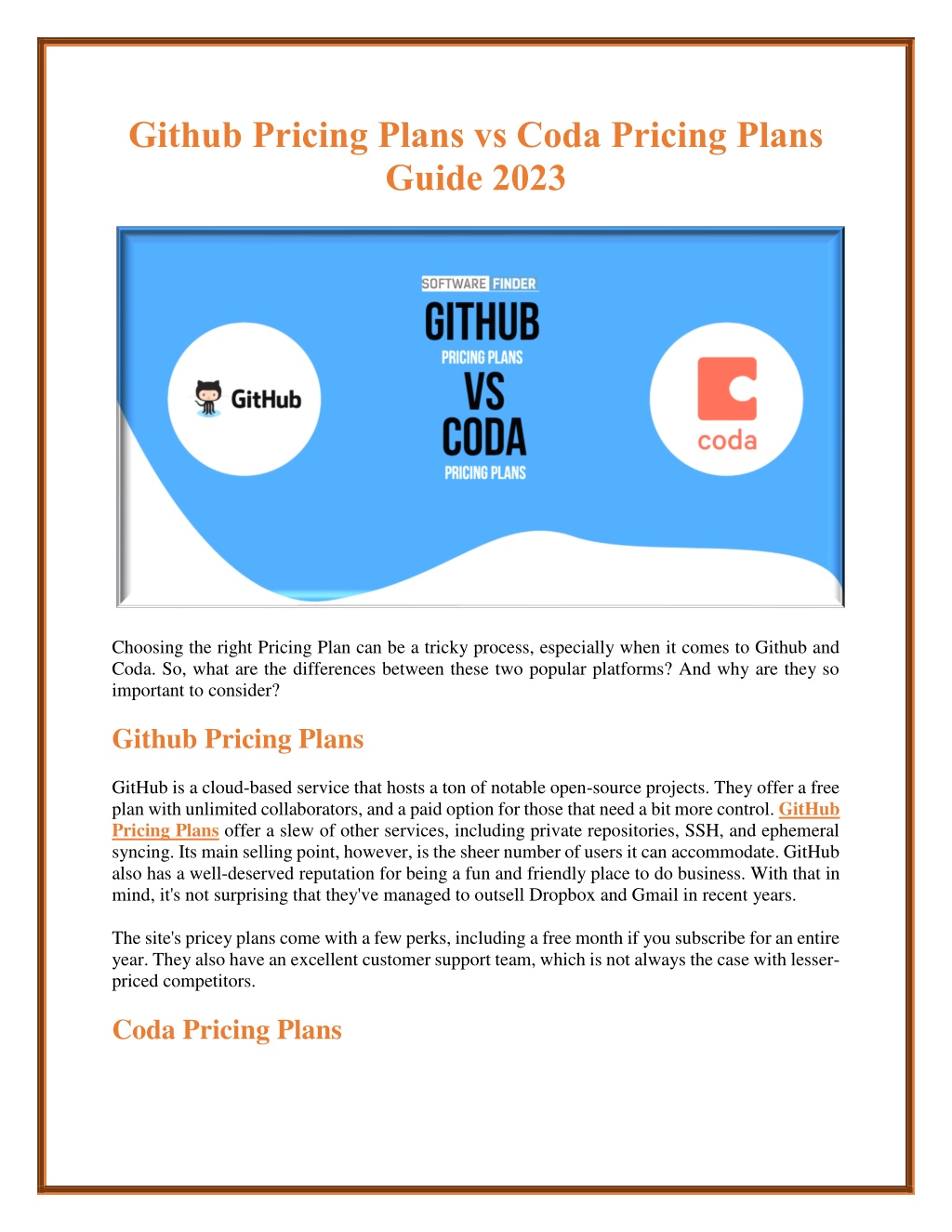 PPT - Github Pricing Plans vs Coda Pricing Plans Guide 2023 PowerPoint Presentation - ID:11787817