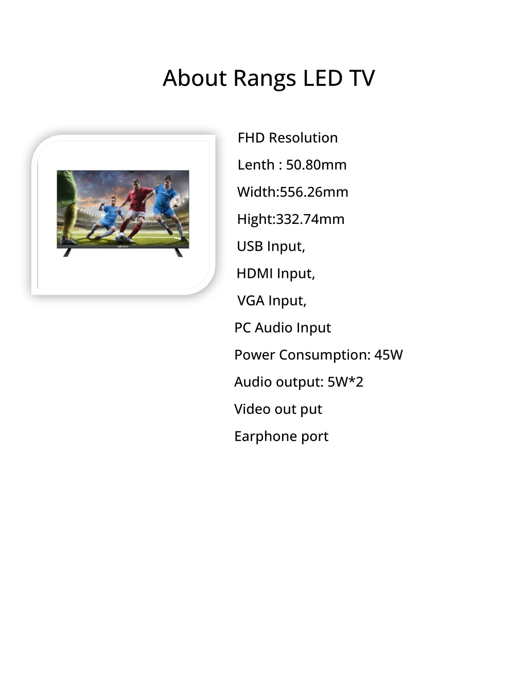 PPT - About Rangs LED TV PowerPoint Presentation, free download - ID:11788110