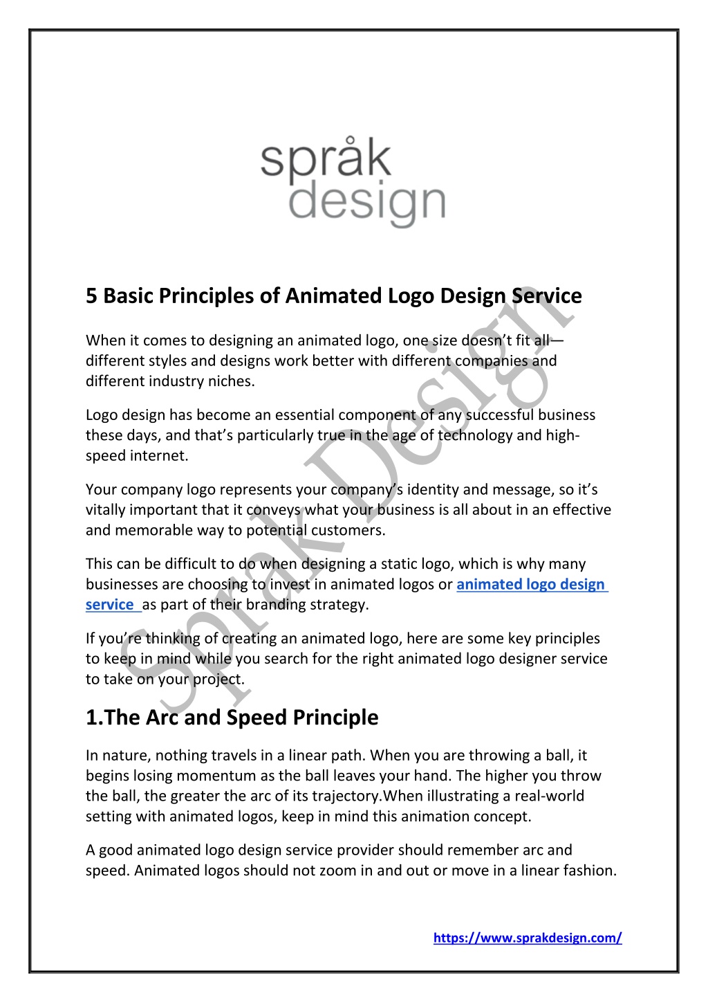 PPT - 5 Basic Principles of Animated Logo Design Service PowerPoint ...