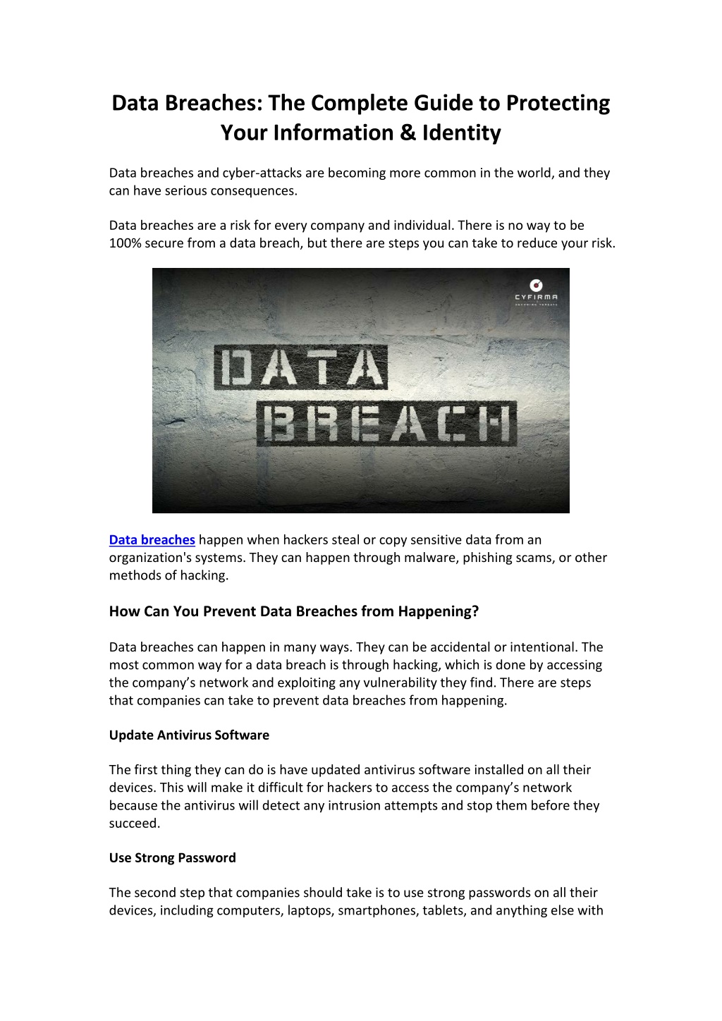 PPT - Data Breaches The Complete Guide to Protecting Your Information ...