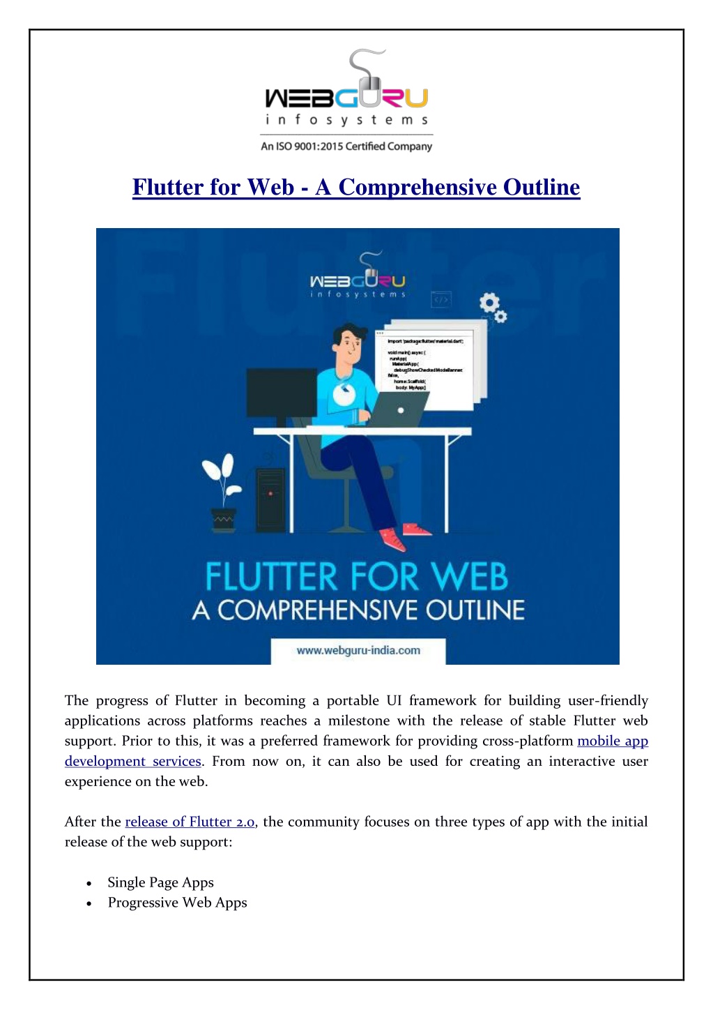PPT - Flutter for Web - A Comprehensive Outline PowerPoint Presentation ...