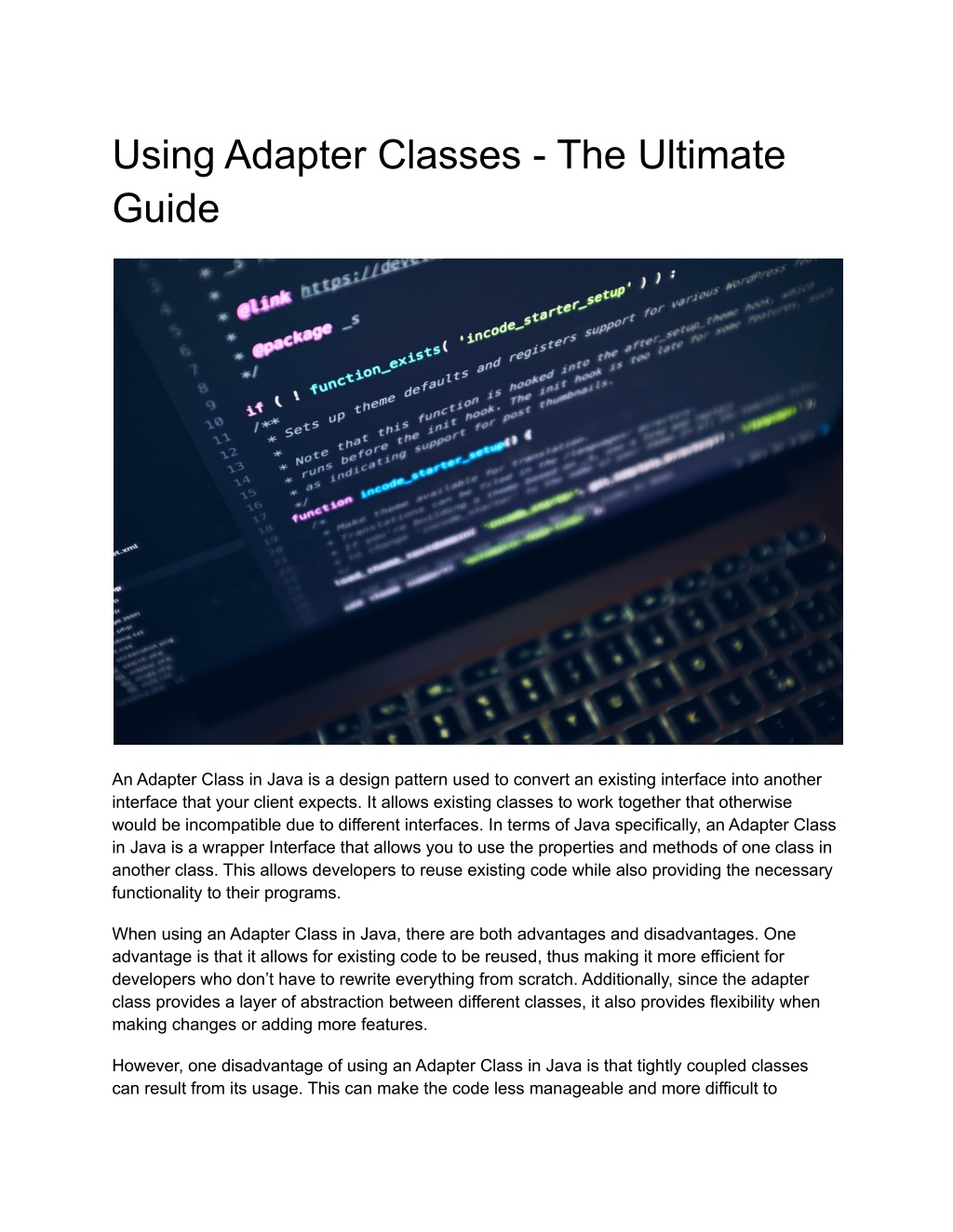 PPT - Using Adapter Classes - The Ultimate Guide PowerPoint ...