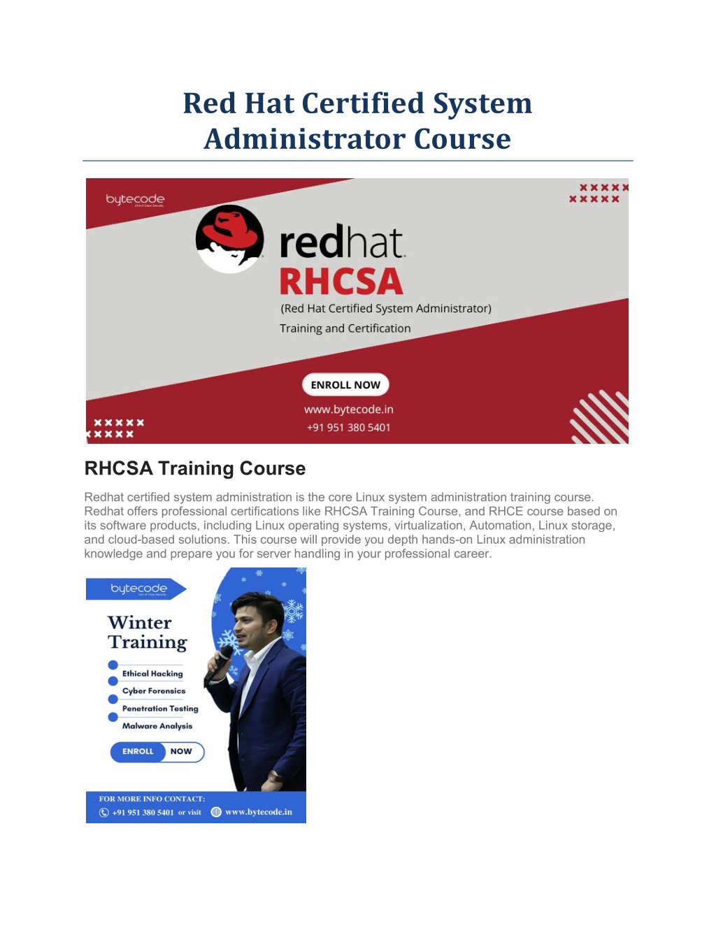 PPT - Red Hat Certified System Administrator Course PowerPoint ...