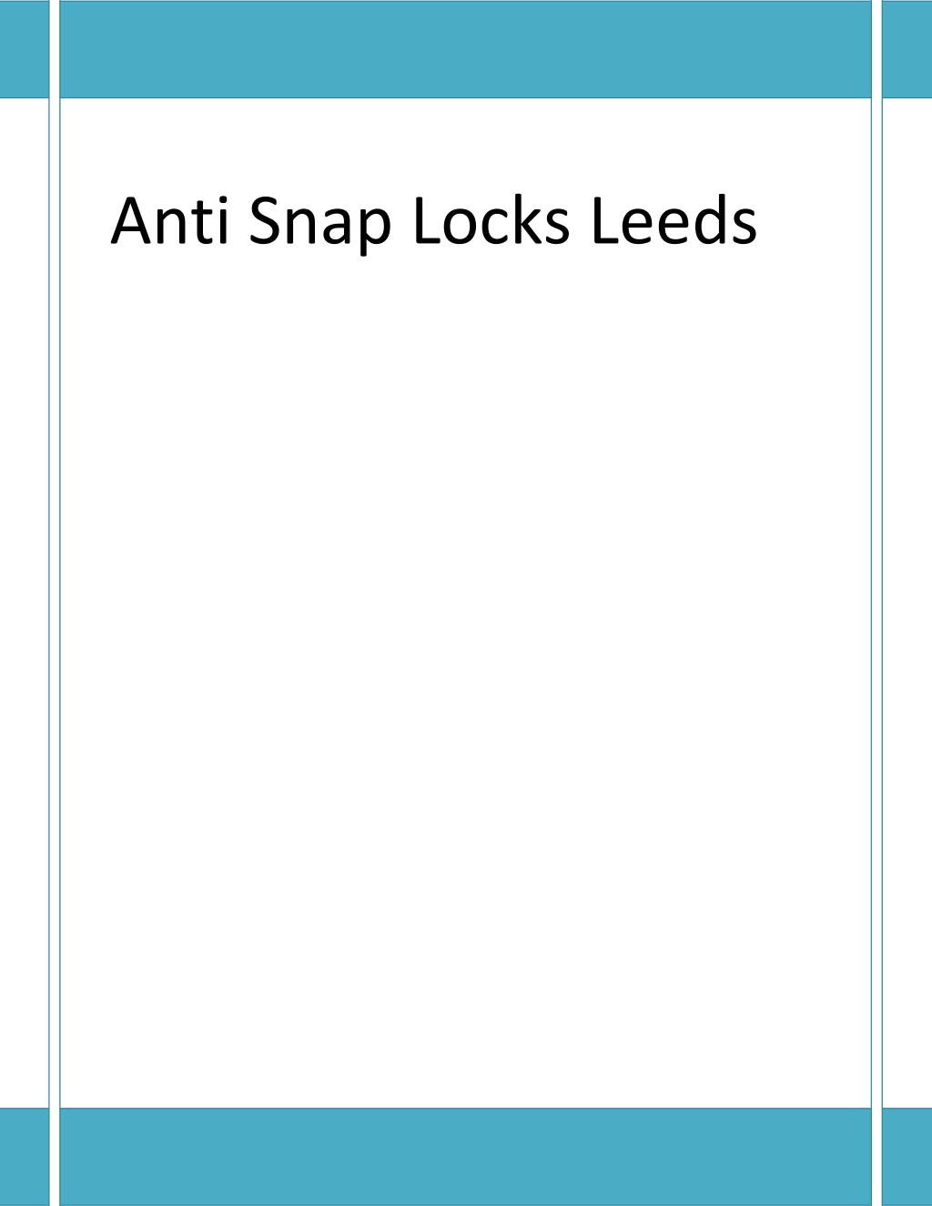 PPT - Anti Snap Locks Leeds PowerPoint Presentation, free download - ID ...
