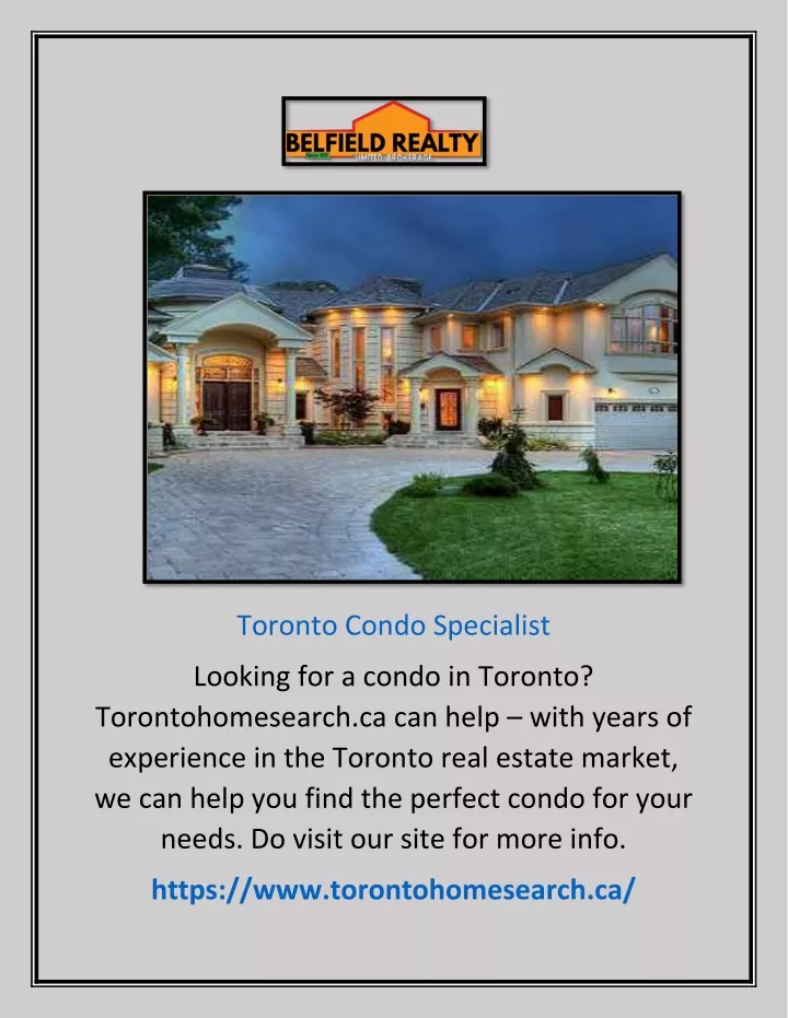 PPT - Toronto Condo Prices | Torontohomesearch.ca PowerPoint Presentation - ID:11799270