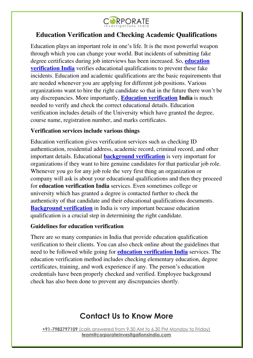 PPT - Education Verification and Checking Academic Qualifications ...