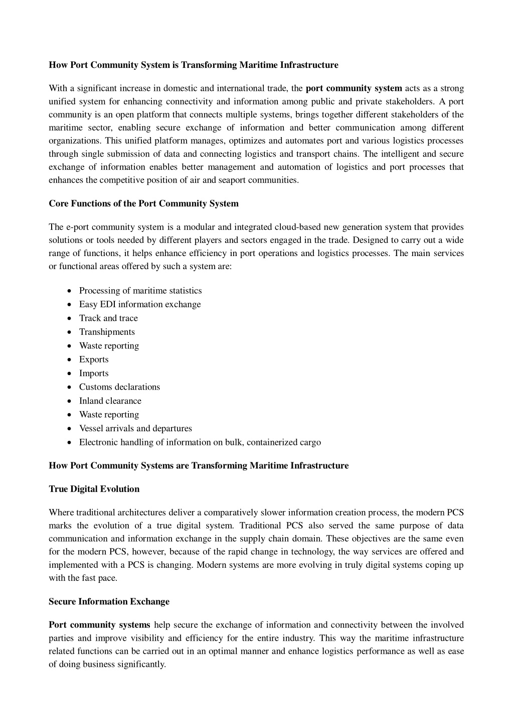 PPT - How Port Community System is Transforming Maritime Infrastructure ...