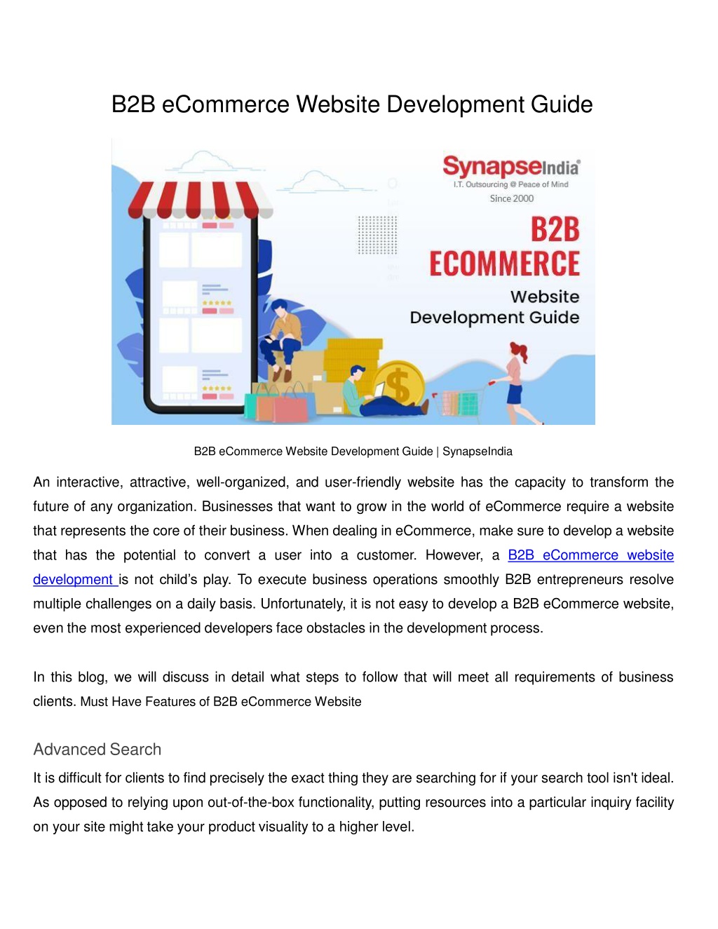 PPT - B2B eCommerce Website Development Guide-PPT PowerPoint ...