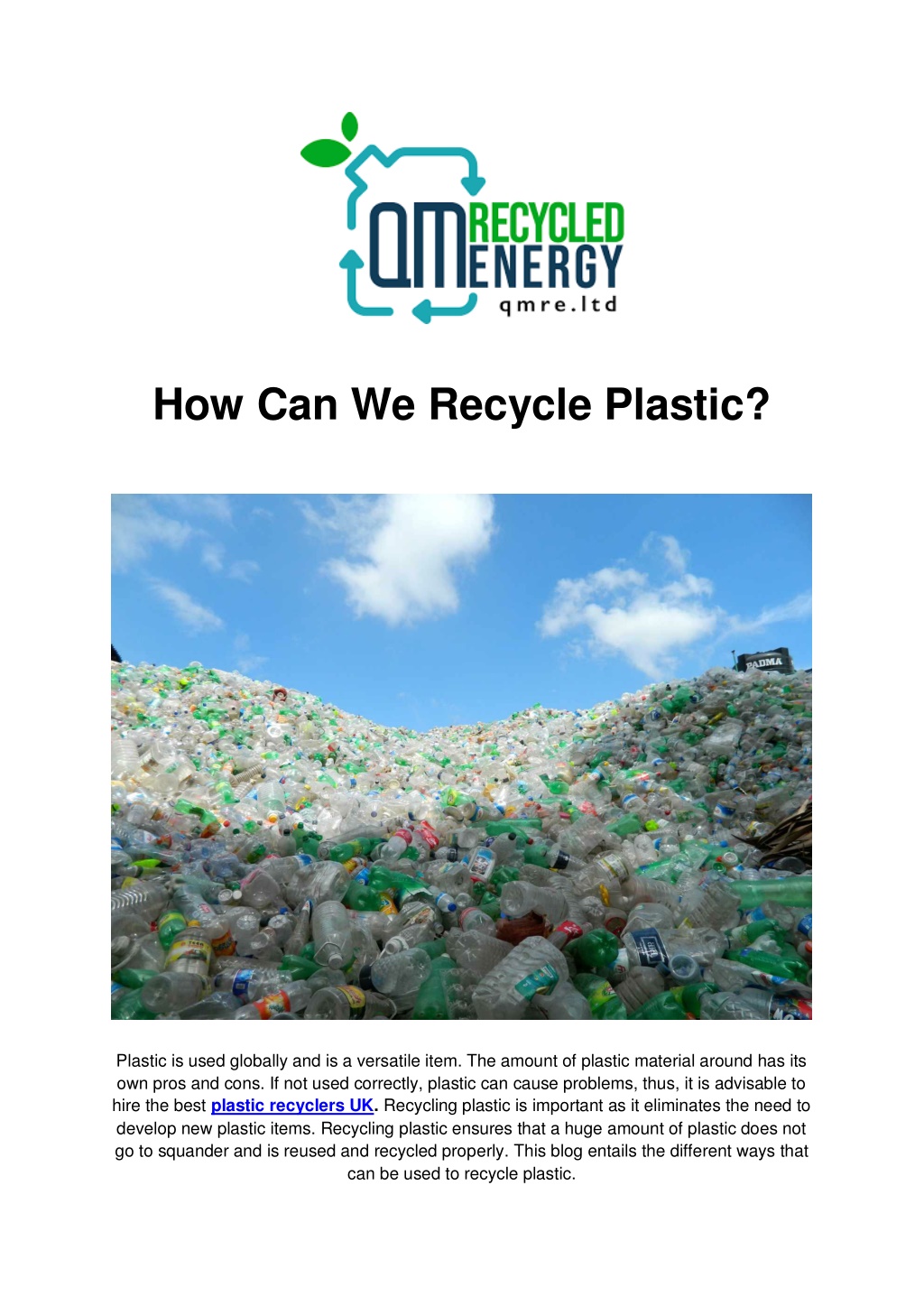 PPT - How Can We Recycle Plastic PowerPoint Presentation, free download ...