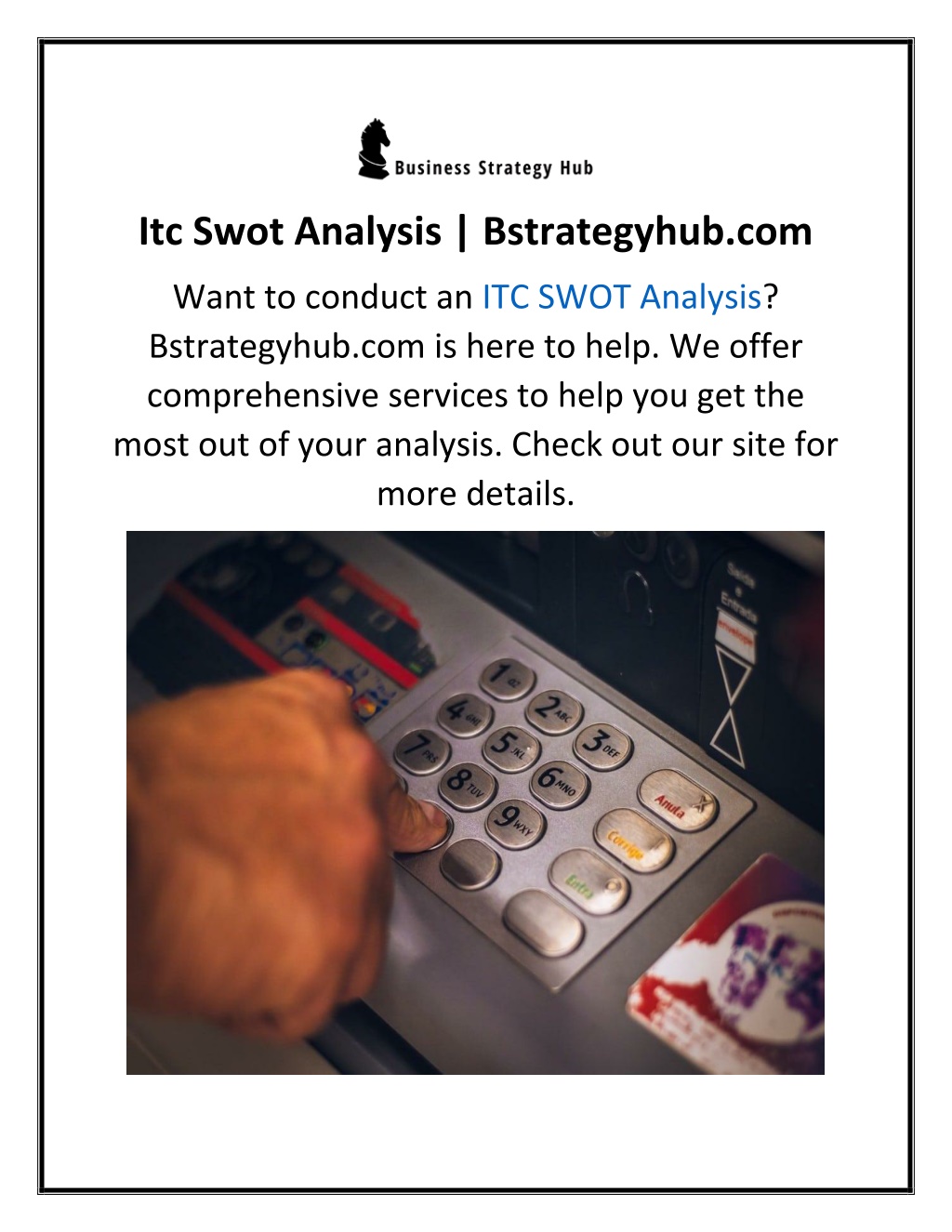 PPT - Itc Swot Analysis Bstrategyhub.com PowerPoint Presentation, free ...
