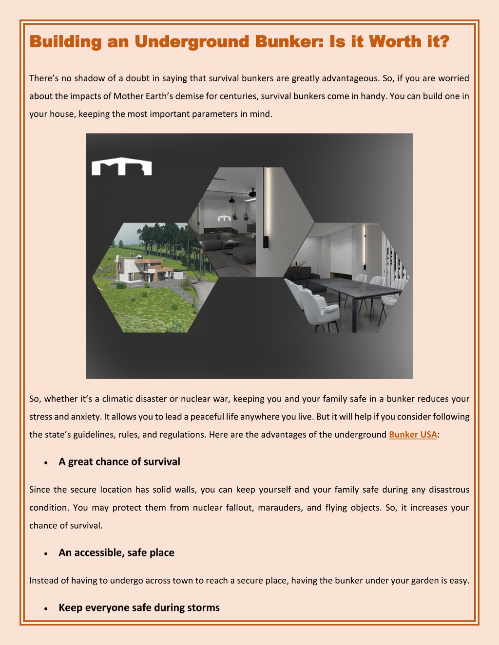 PPT - Building an Underground Bunker - Is it Worth it PowerPoint Presentation - ID:11808549