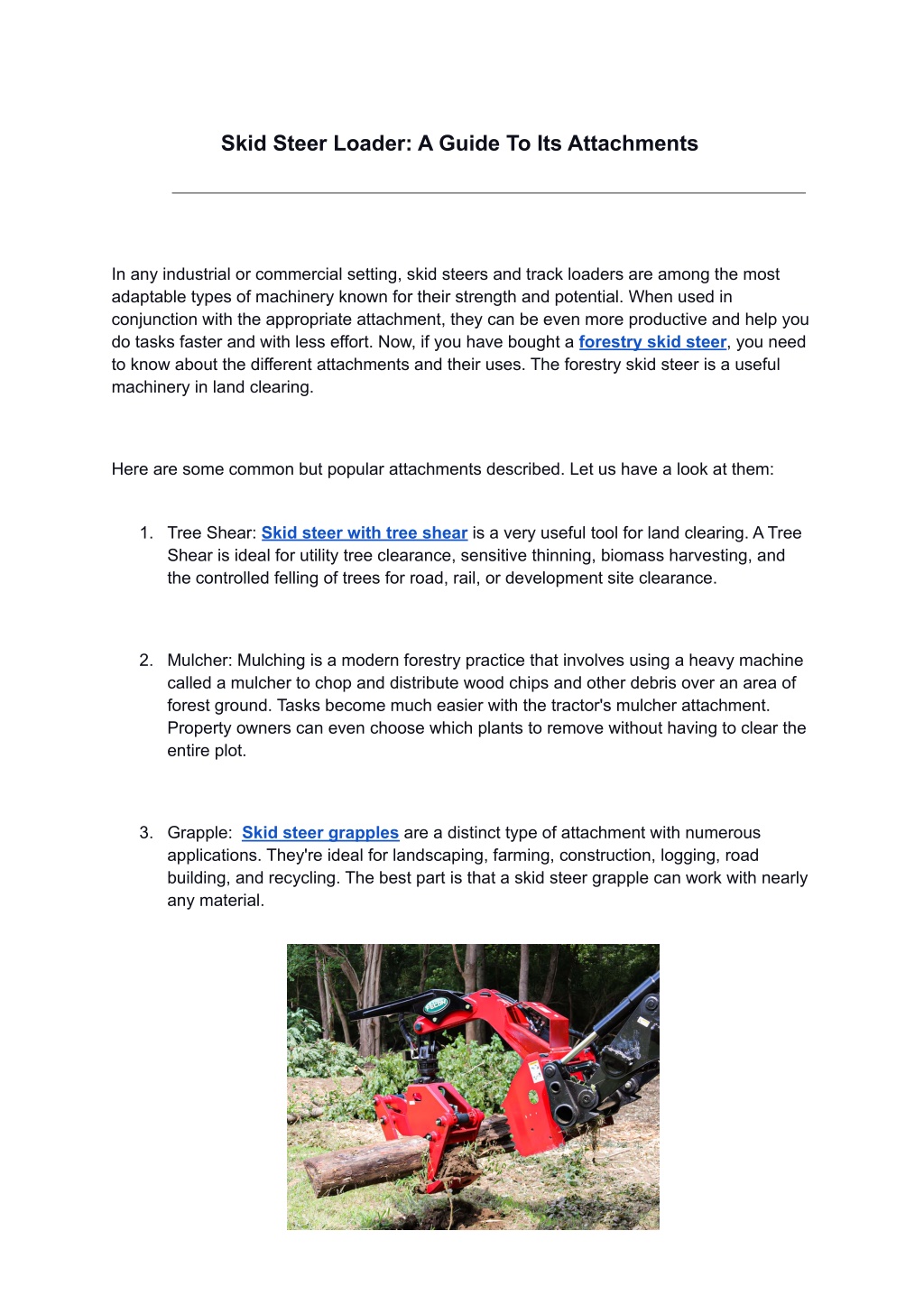 PPT - Skid Steer Loader: A Guide To Its Attachments PowerPoint ...