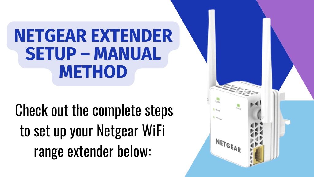PPT - Netgear Extender Setup process PowerPoint Presentation, free ...