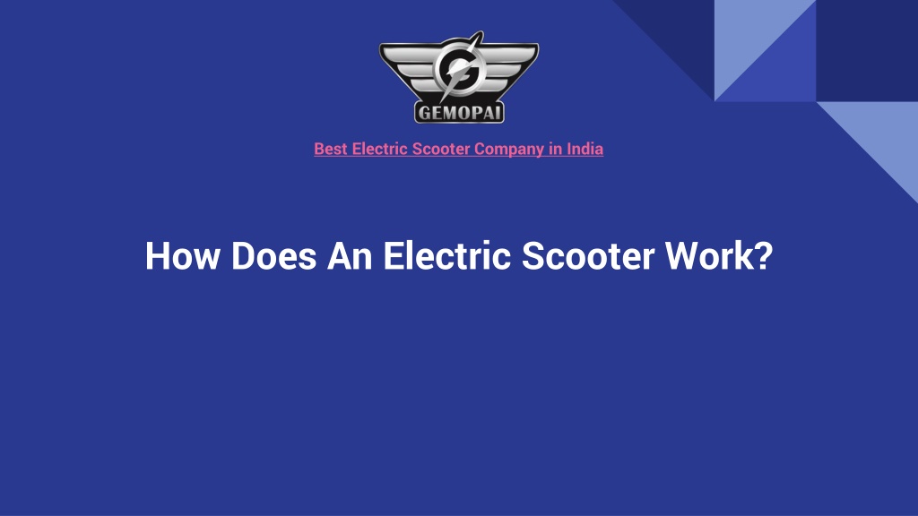 PPT - How does an Electric Scooter work PowerPoint Presentation, free ...
