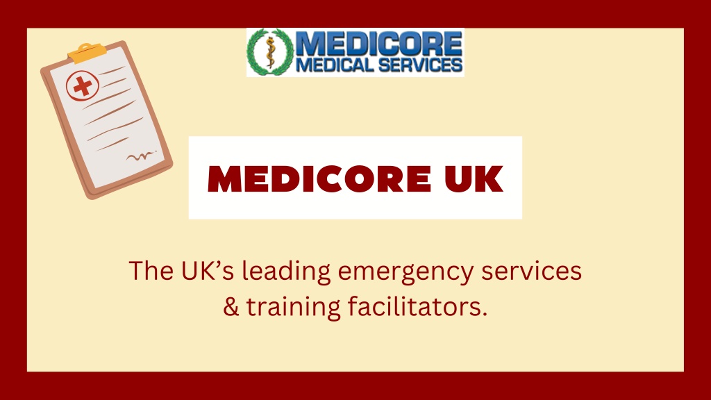 PPT - Medicore UK PowerPoint Presentation, free download - ID:11819146