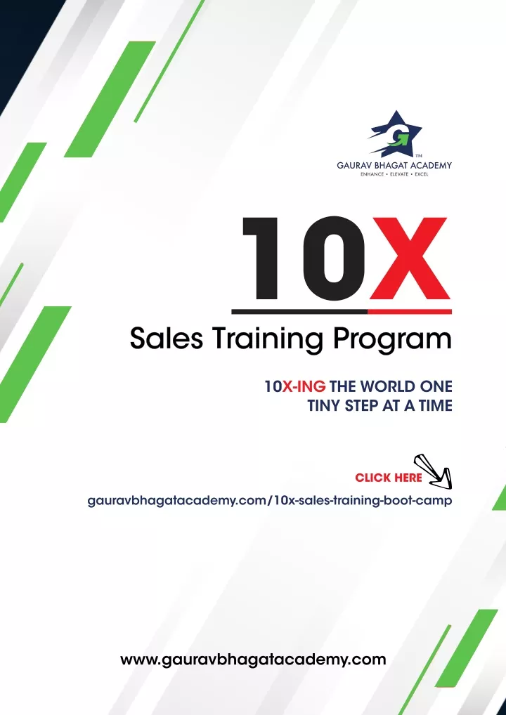PPT - Sales Training Program | sales training company | Gaurav Bhagat ...