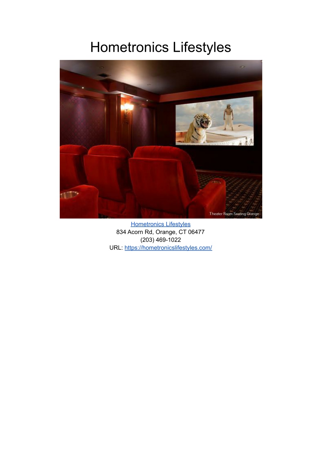 PPT - Hometronics Lifestyles PowerPoint Presentation, free download ...
