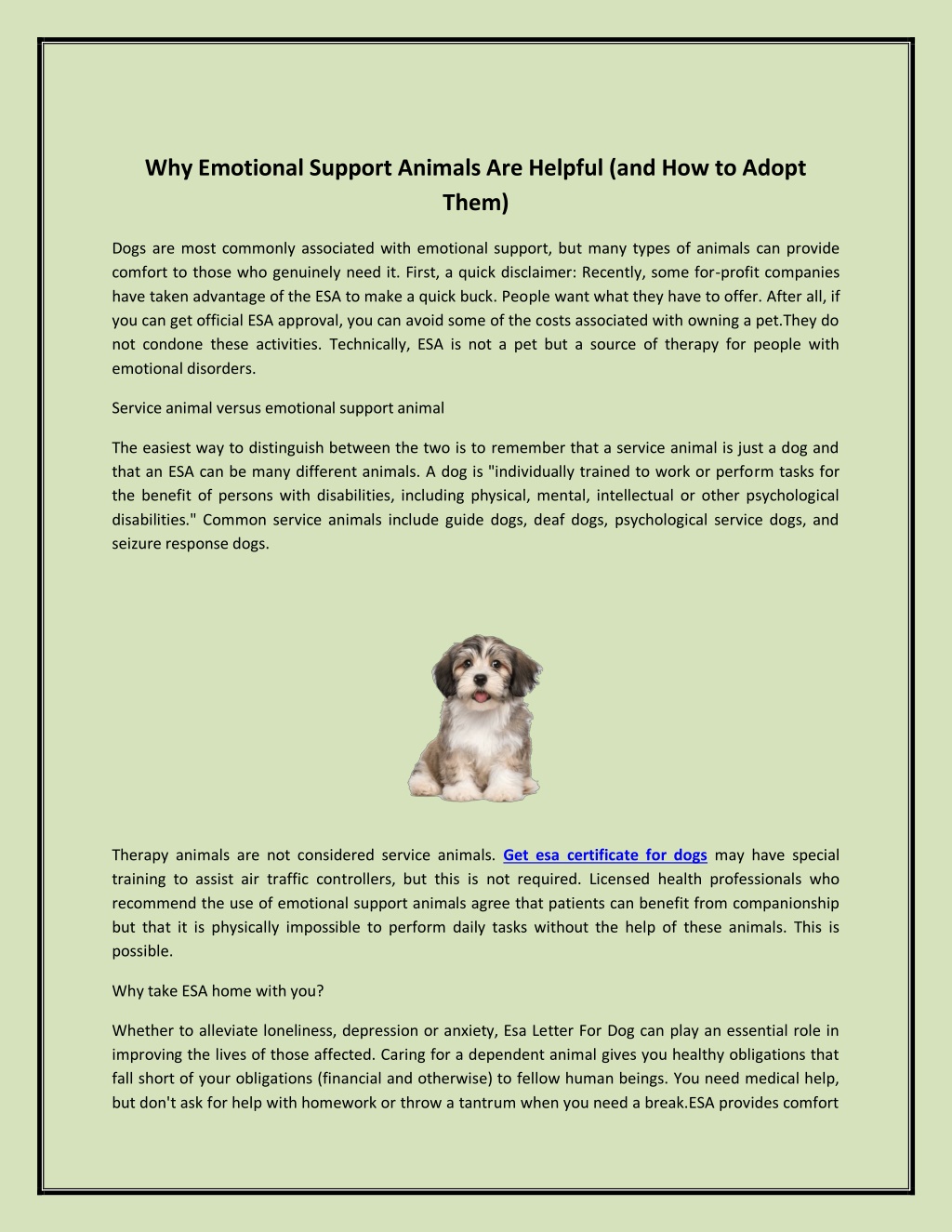 PPT - Why Emotional Support Animals Are Helpful PowerPoint Presentation ...