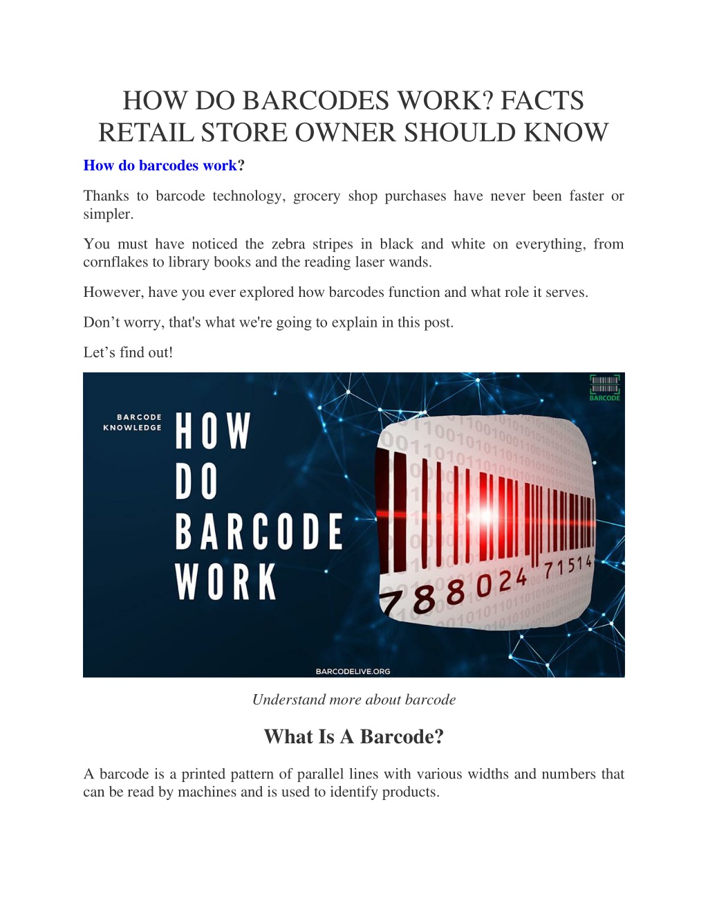 PPT - How do barcodes work? A Complete Guide Barcode Knowledge ...