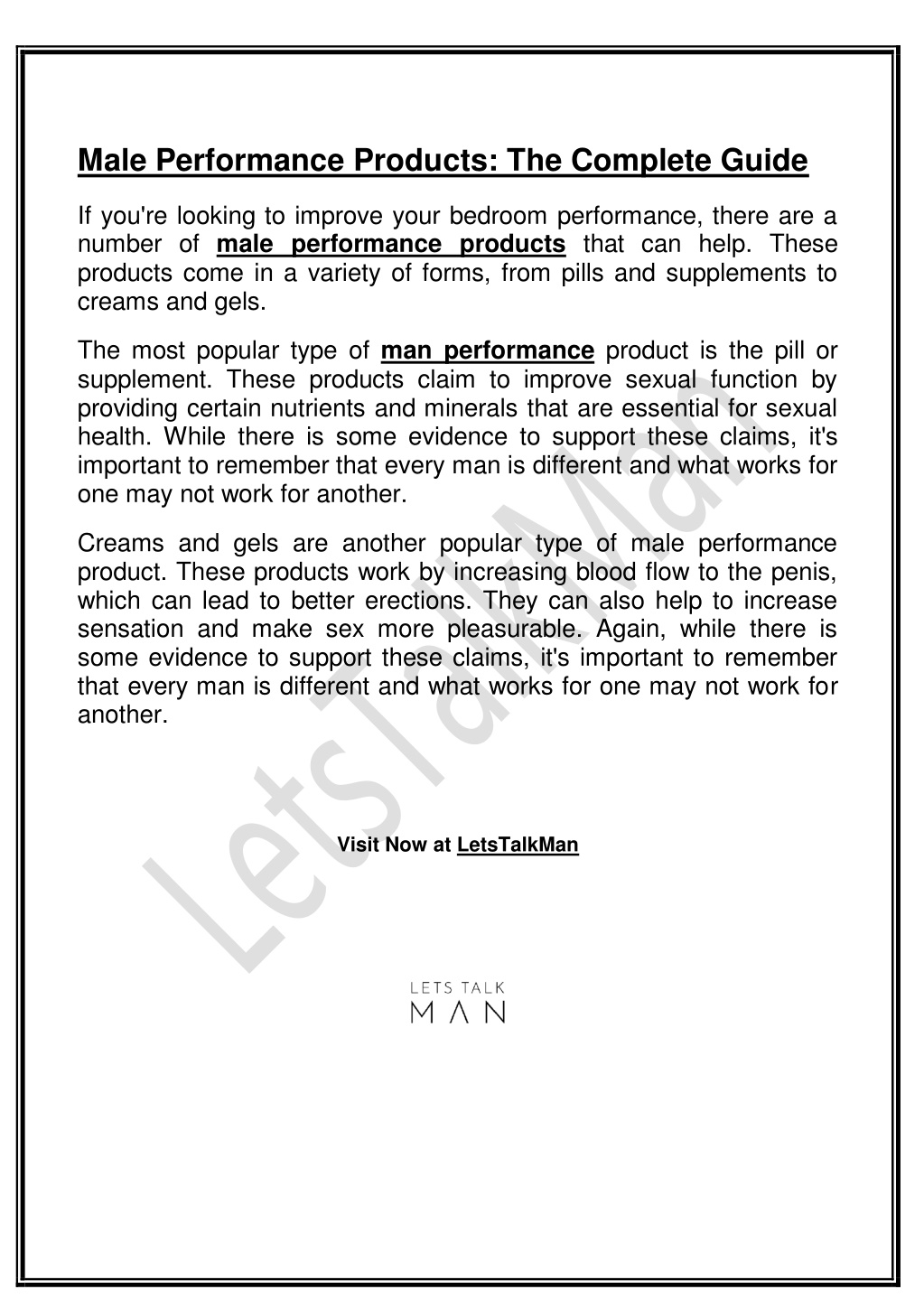 PPT - Male Performance Products The Complete Guide PowerPoint ...