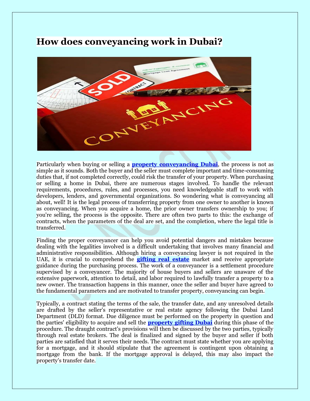 PPT - How does conveyancing work in Dubai PowerPoint Presentation, free download - ID:11825734