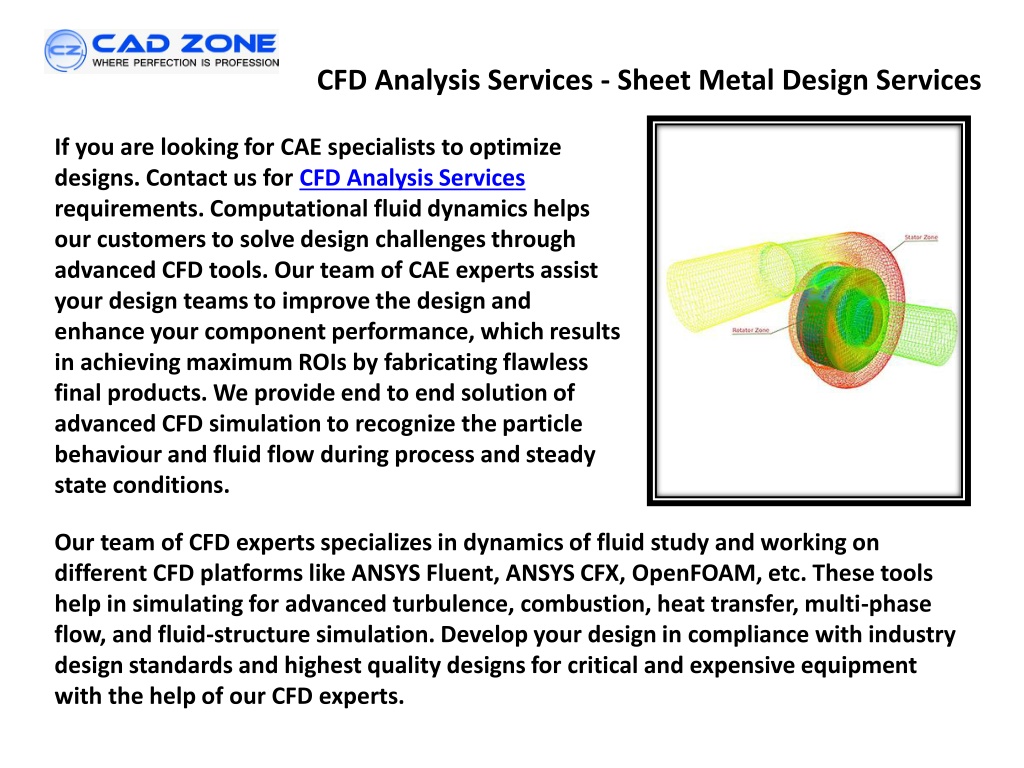 PPT - CFD Analysis Services - Sheet Metal Design Services PowerPoint ...