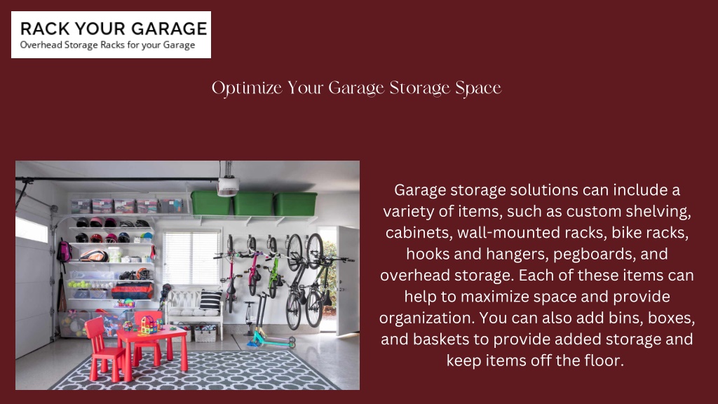 PPT - Optimize Your Garage Storage Space PowerPoint Presentation, free ...