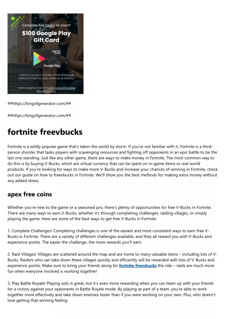 PPT - fortnite freevbucks PowerPoint Presentation, free download - ID ...
